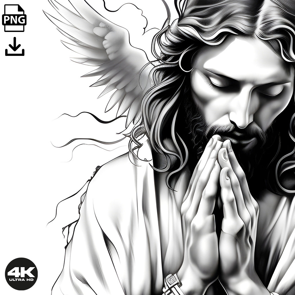 Jesus Christ Tattoo Design - Download High Resolution Digital Art PNG ...
