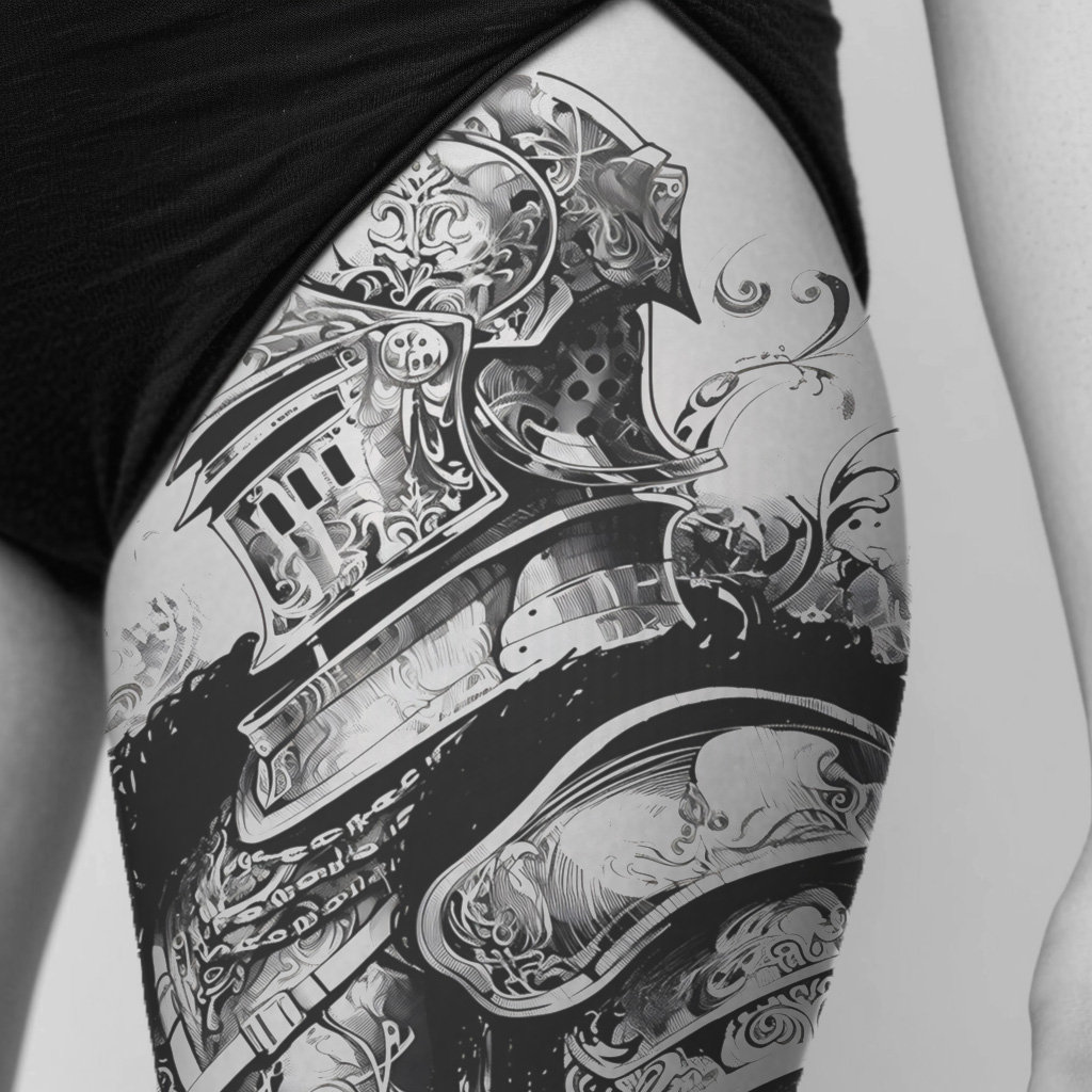 Knight Tattoo Design Download High Resolution Digital Art PNG ...
