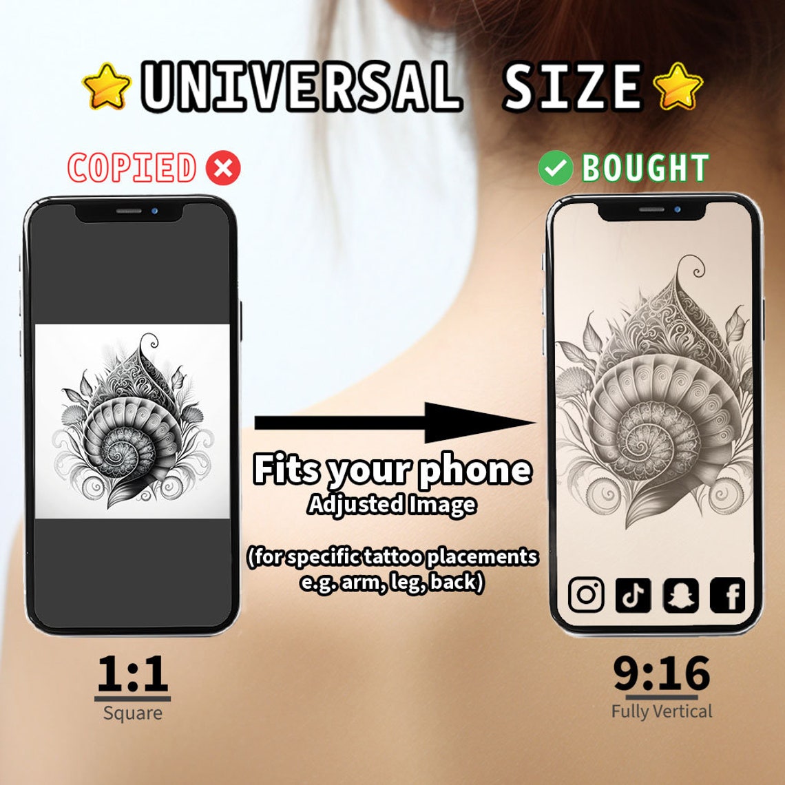 Seashell Tattoo Design Download High Resolution Digital Art PNG ...