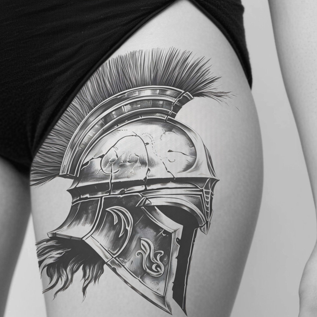 Roman Empire Helmet Tattoo Design - Download High Resolution Digital ...