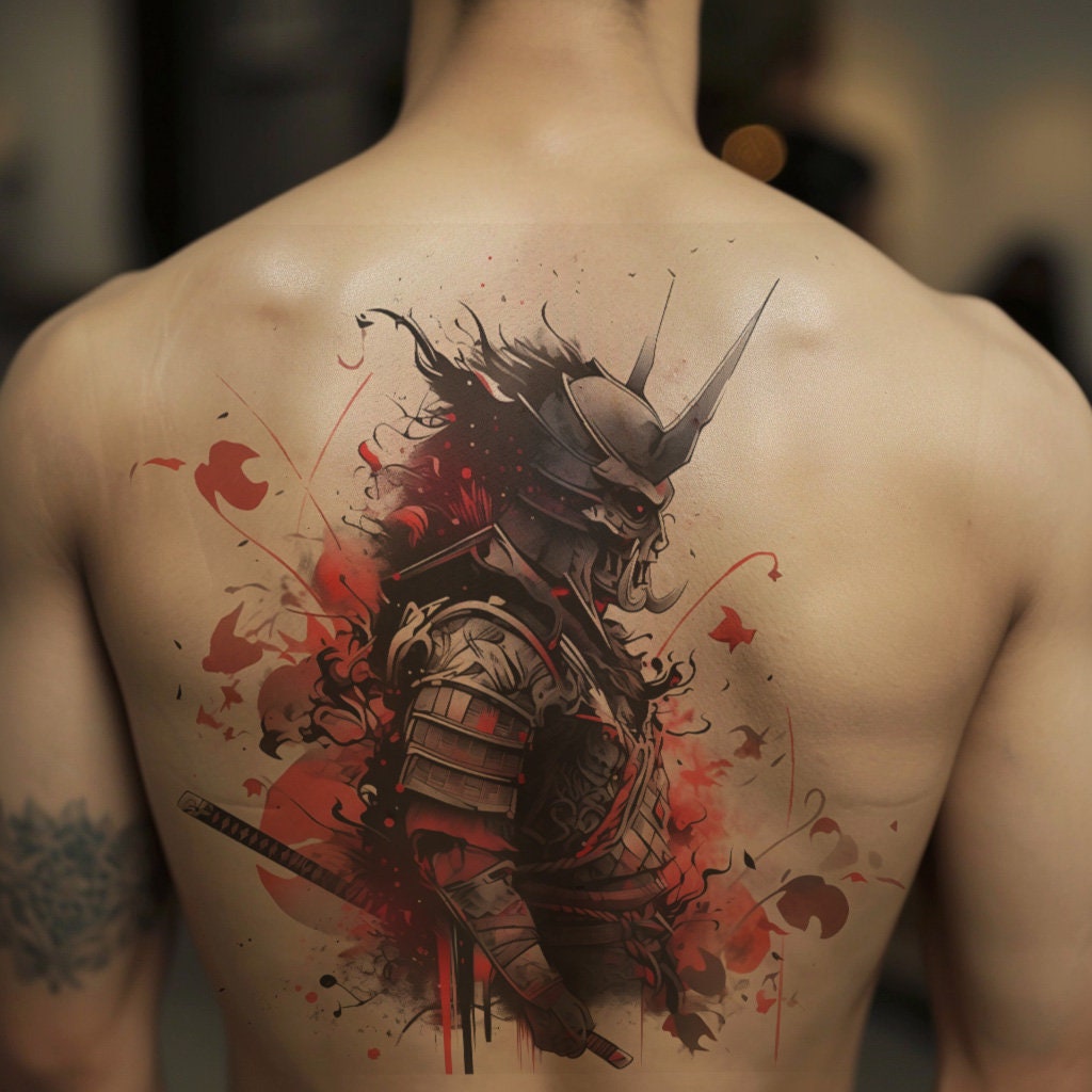 Samurai Tattoo Design Download High Resolution Digital Art PNG ...