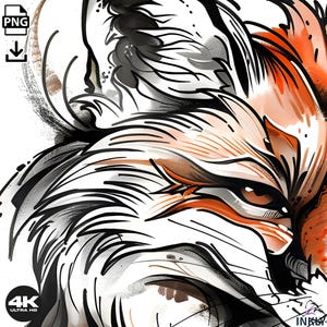Fox Tattoo Design - Download High Resolution Digital Art PNG ...