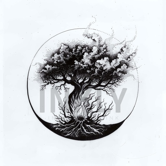 Burning Bush Tattoo