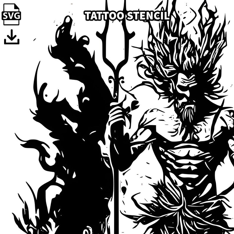 Hades Tattoo Design Transparent Background Download Detailed High ...