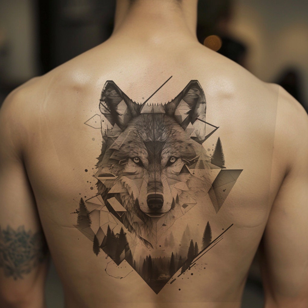 Wolf Tattoo Design Download High Resolution Digital Art PNG Transparent ...