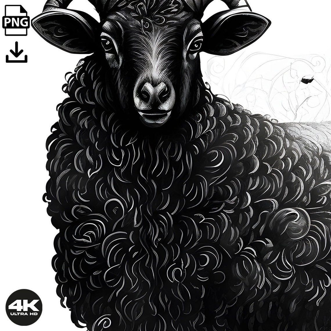 Black Sheep Tattoo Design Download High Resolution Digital Art PNG ...