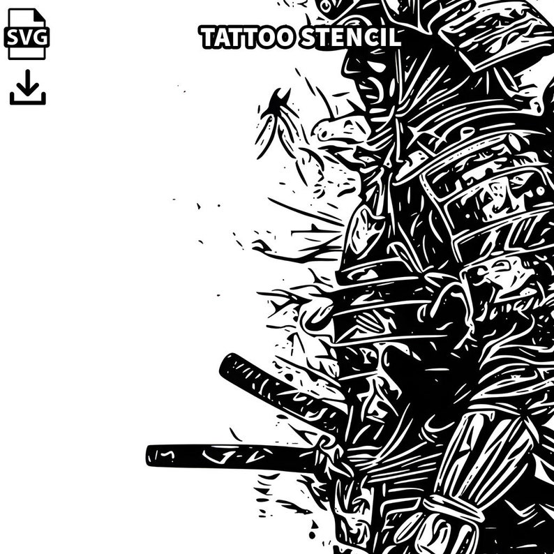 Samurai Tattoo Design - Download High Resolution Digital Art PNG ...