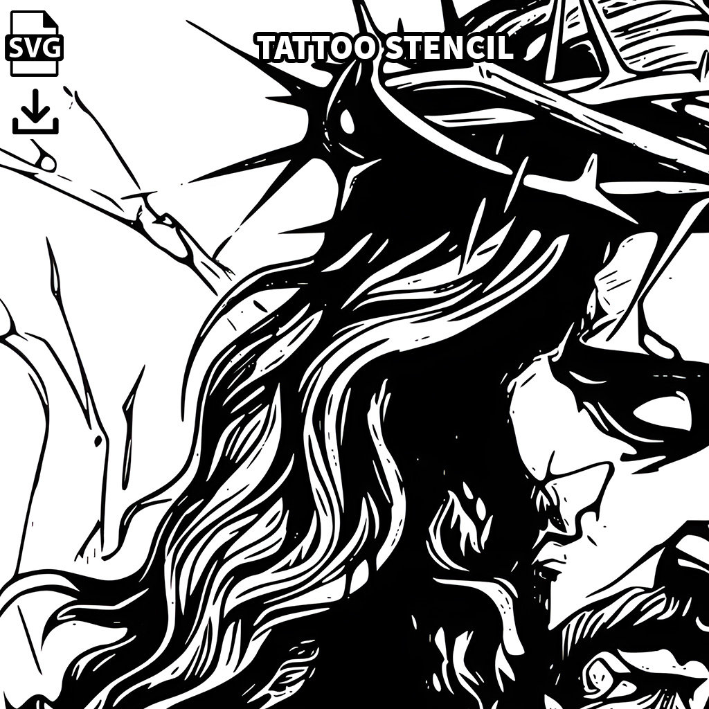 Jesus Christ Tattoo Design - Download High Resolution Digital Art PNG ...