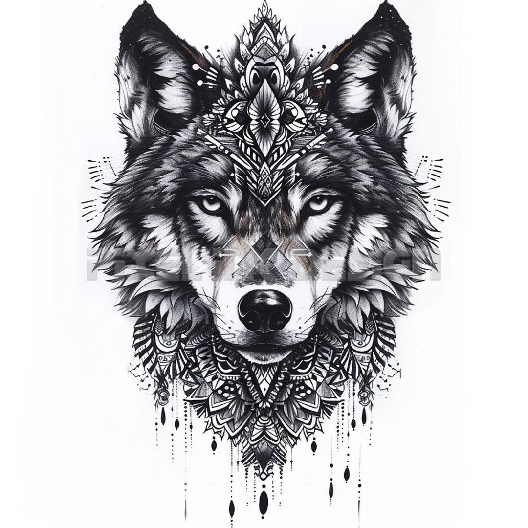 Wolf Tattoo Design - Download High Resolution Digital Art PNG ...