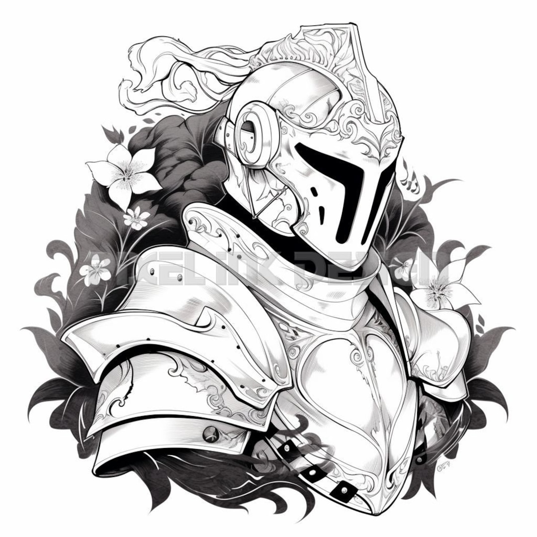 Knight Tattoo Design Download High Resolution Digital Art PNG ...