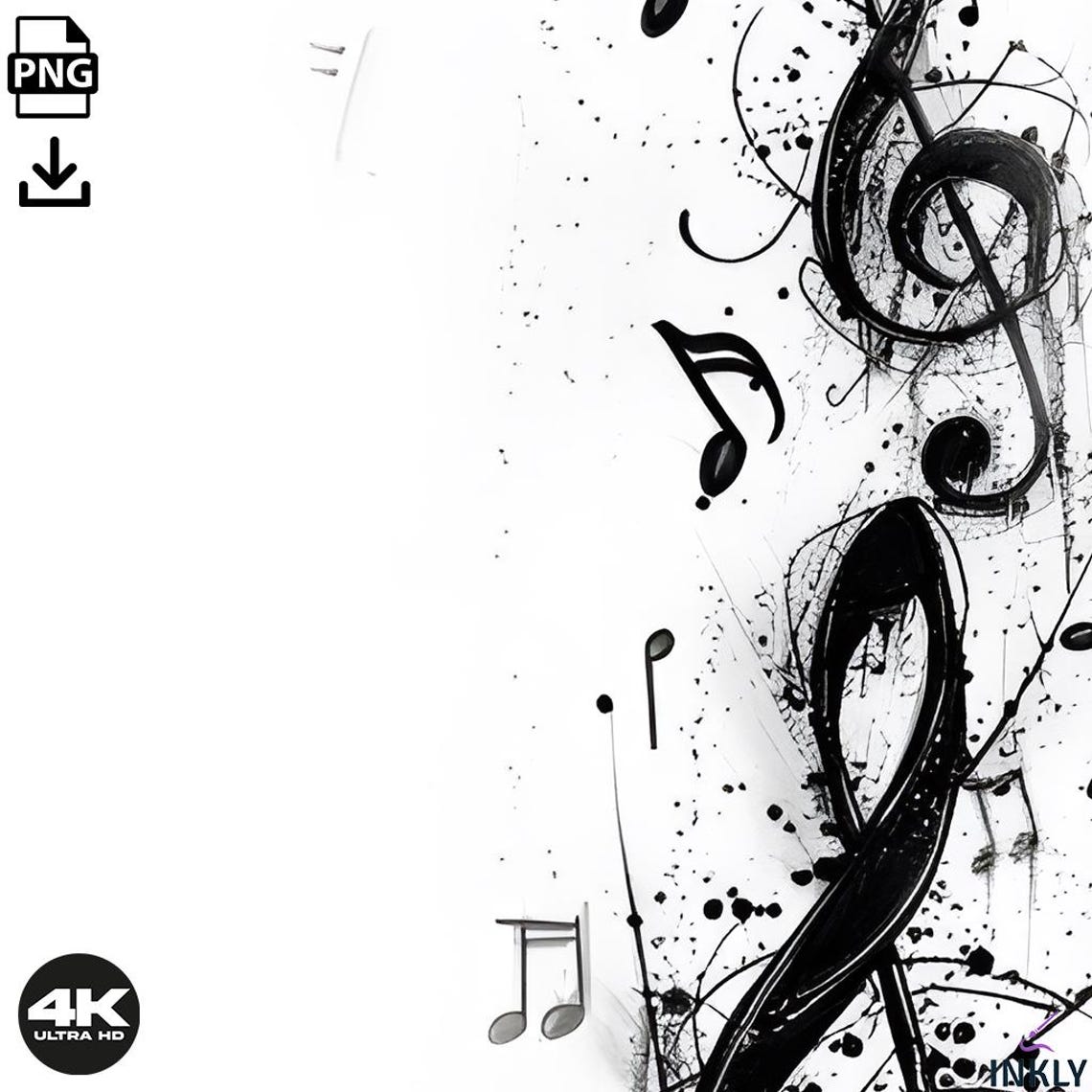 Music Notes Design - Download High Resolution Digital Art PNG ...