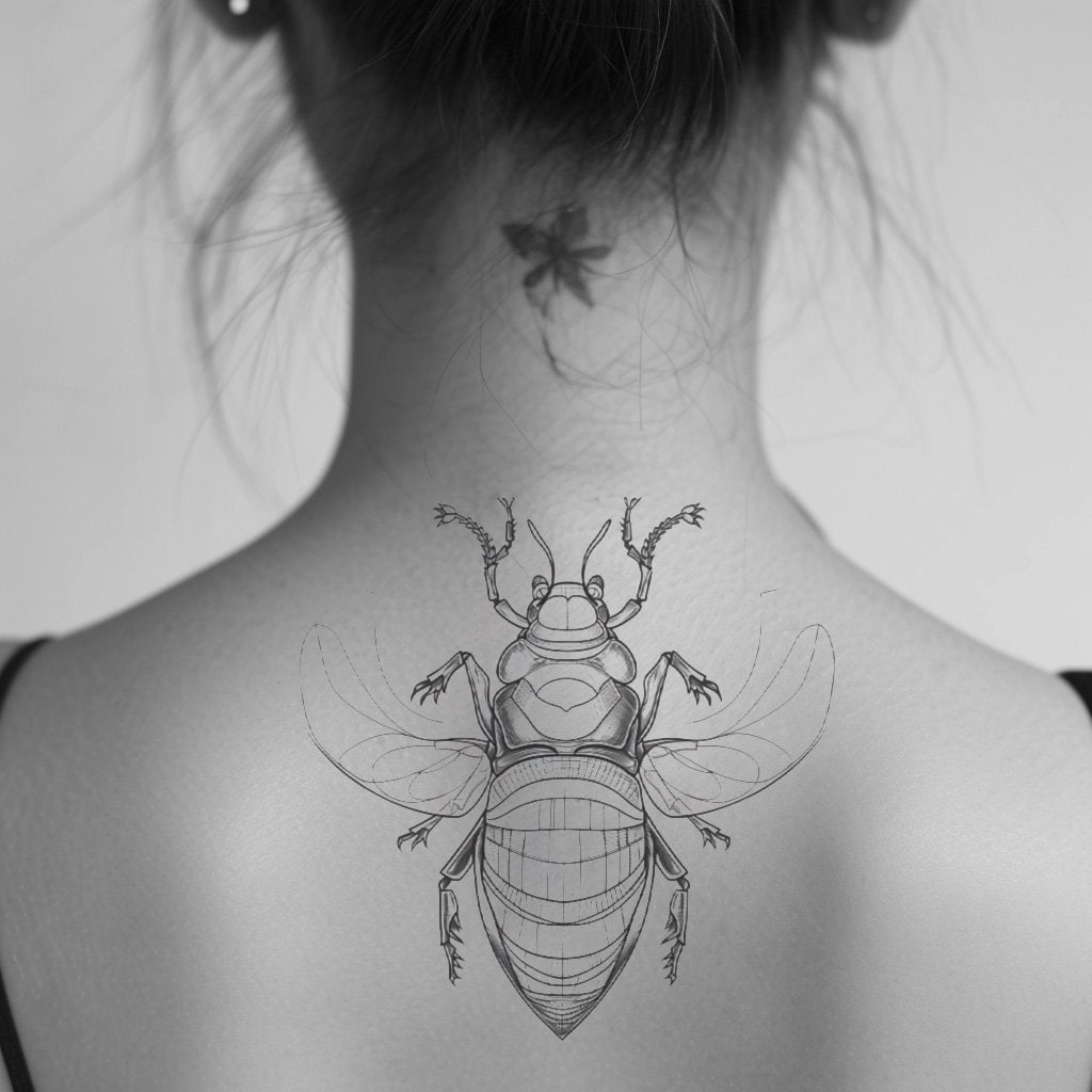 Scarab Beetle Tattoo Design - Download High Resolution Digital Art PNG ...