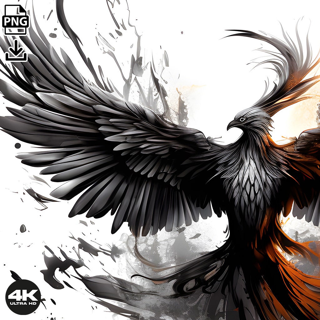 Phoenix Tattoo Design - Download High Resolution Digital Art PNG ...