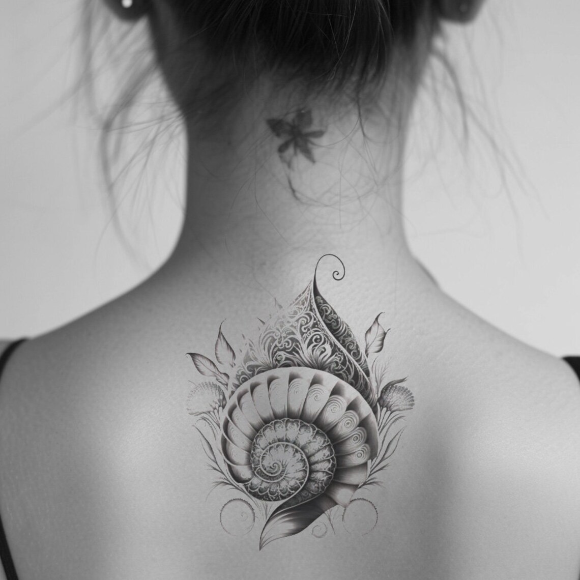 Seashell Tattoo Design Download High Resolution Digital Art PNG ...