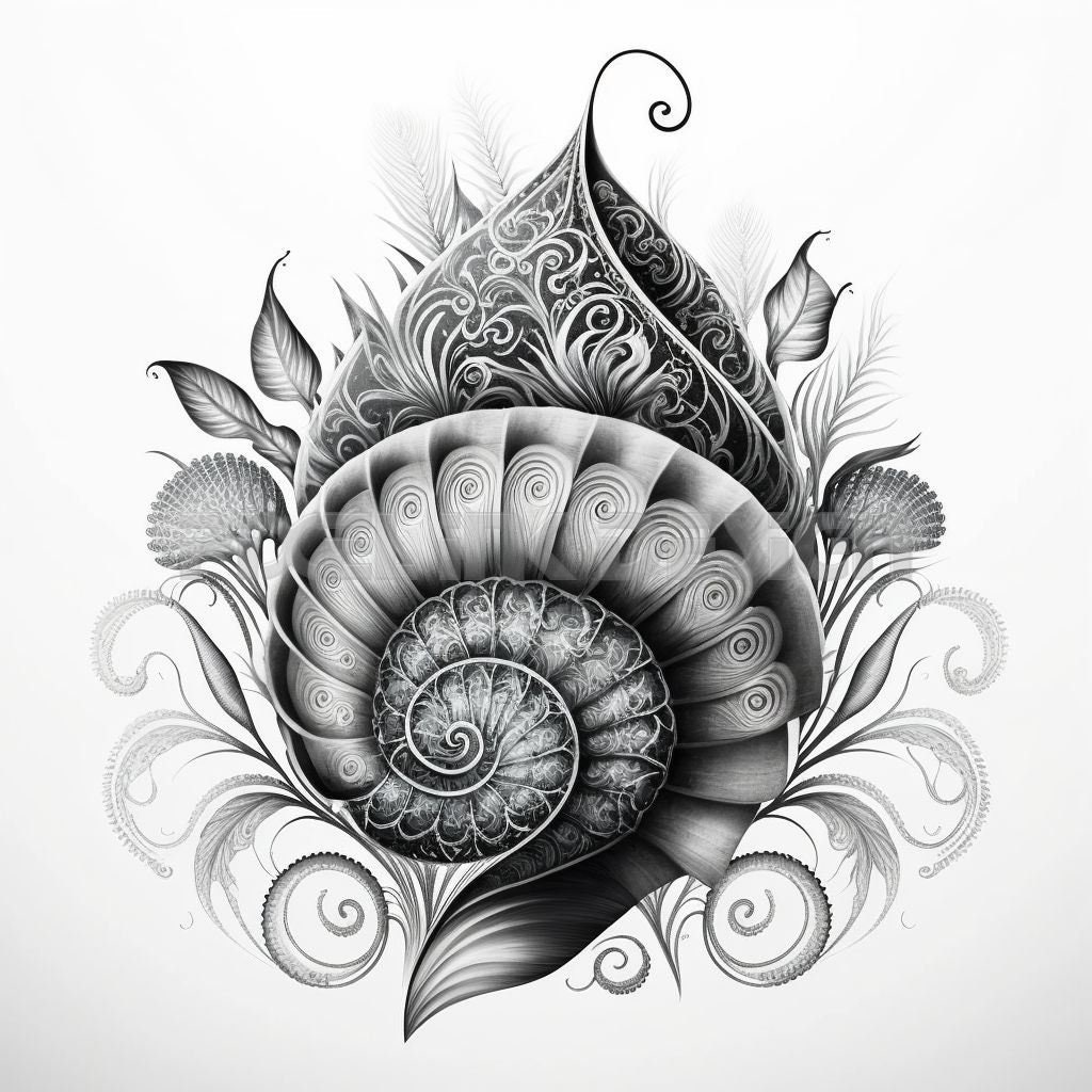 Spiral Shell Tattoo