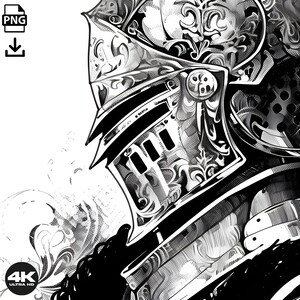 Knight Tattoo Design - Download High Resolution Digital Art PNG ...