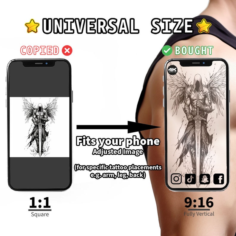 Hooded Angel With a Sword Tattoo Design Download High Resolution ...