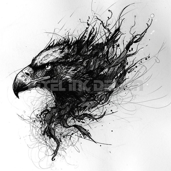 Eagle Tattoo Design - Etsy
