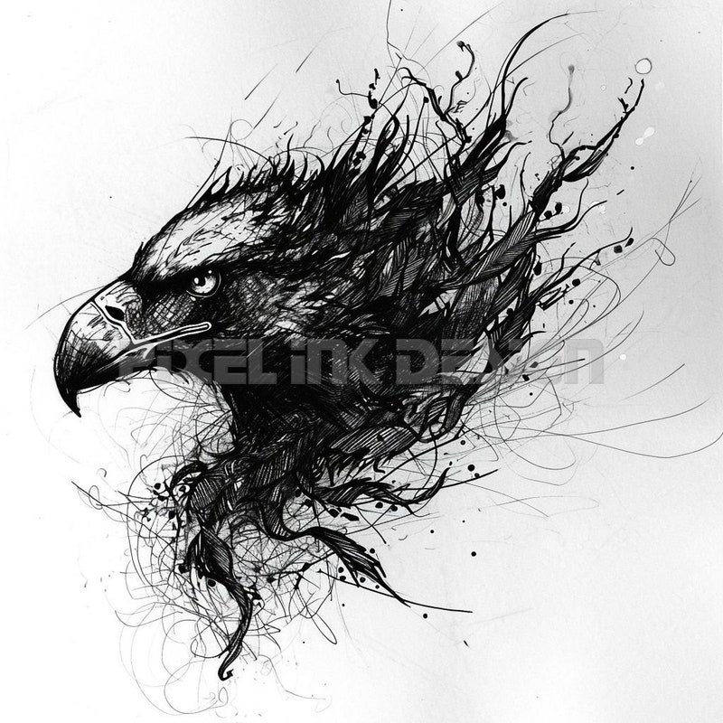 Eagle Tattoo Design - Etsy