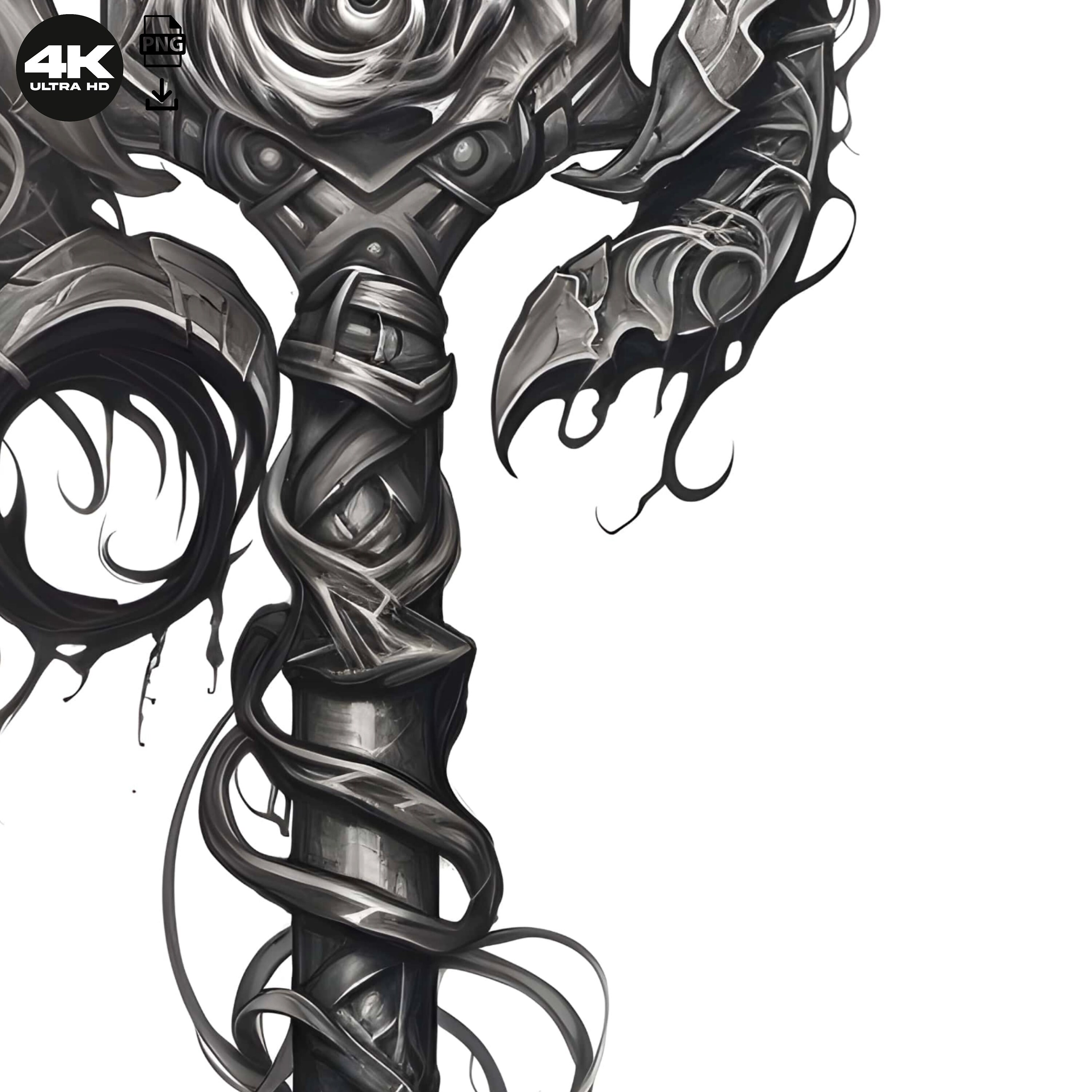 Celtic Axe Tattoo Design Download High Resolution Digital Art PNG ...
