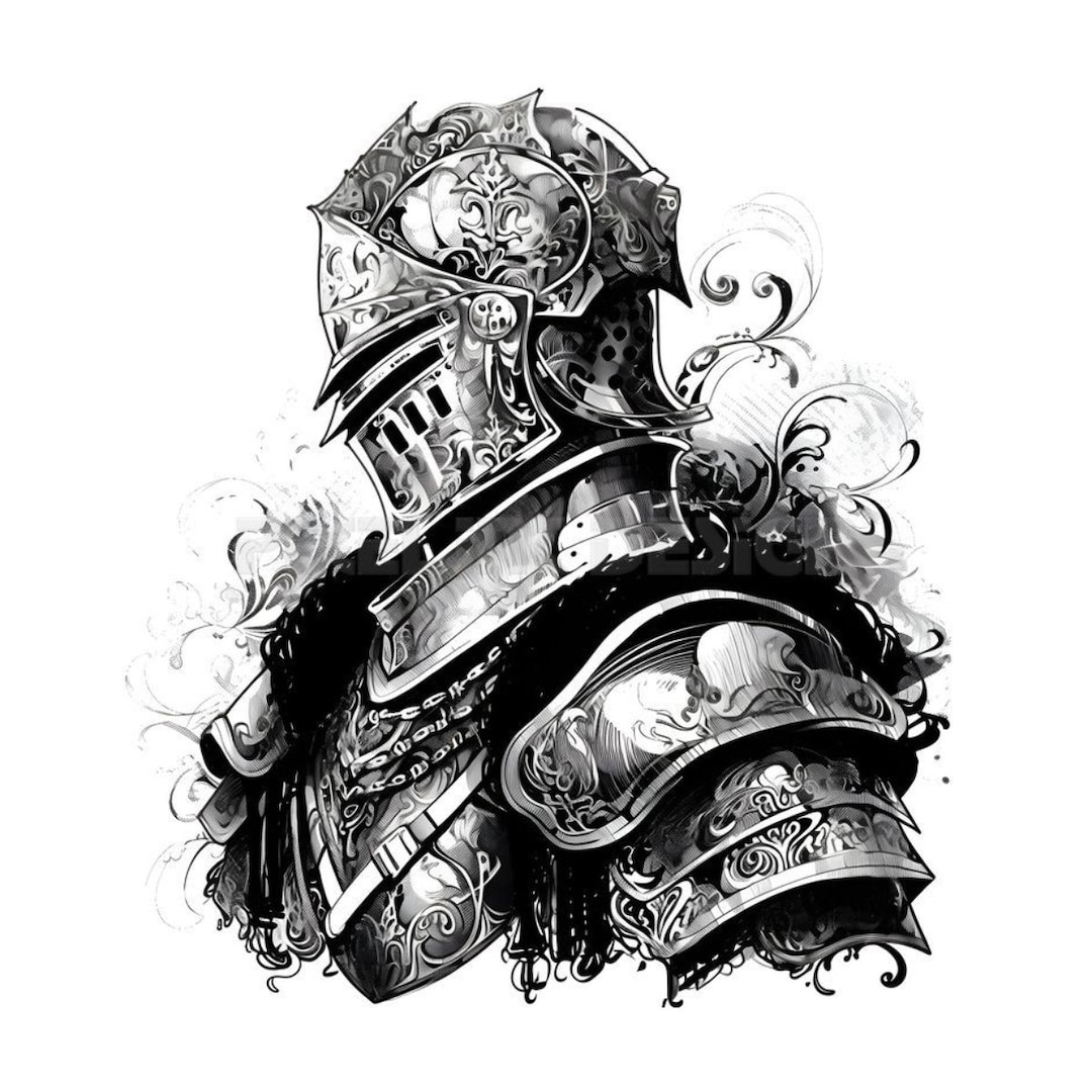 Knight Tattoo Design - Download High Resolution Digital Art PNG ...