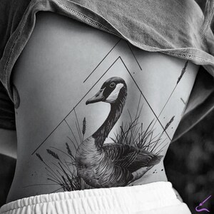 Goose Tattoo Design - Download High Resolution Digital Art PNG ...