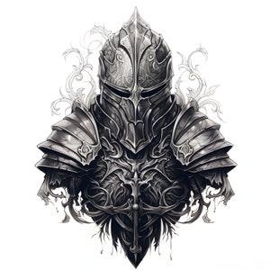 Knight Tattoo Design - Download High Resolution Digital Art PNG ...