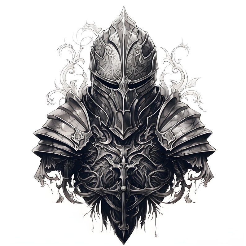 Knight Tattoo Design Download High Resolution Digital Art PNG ...