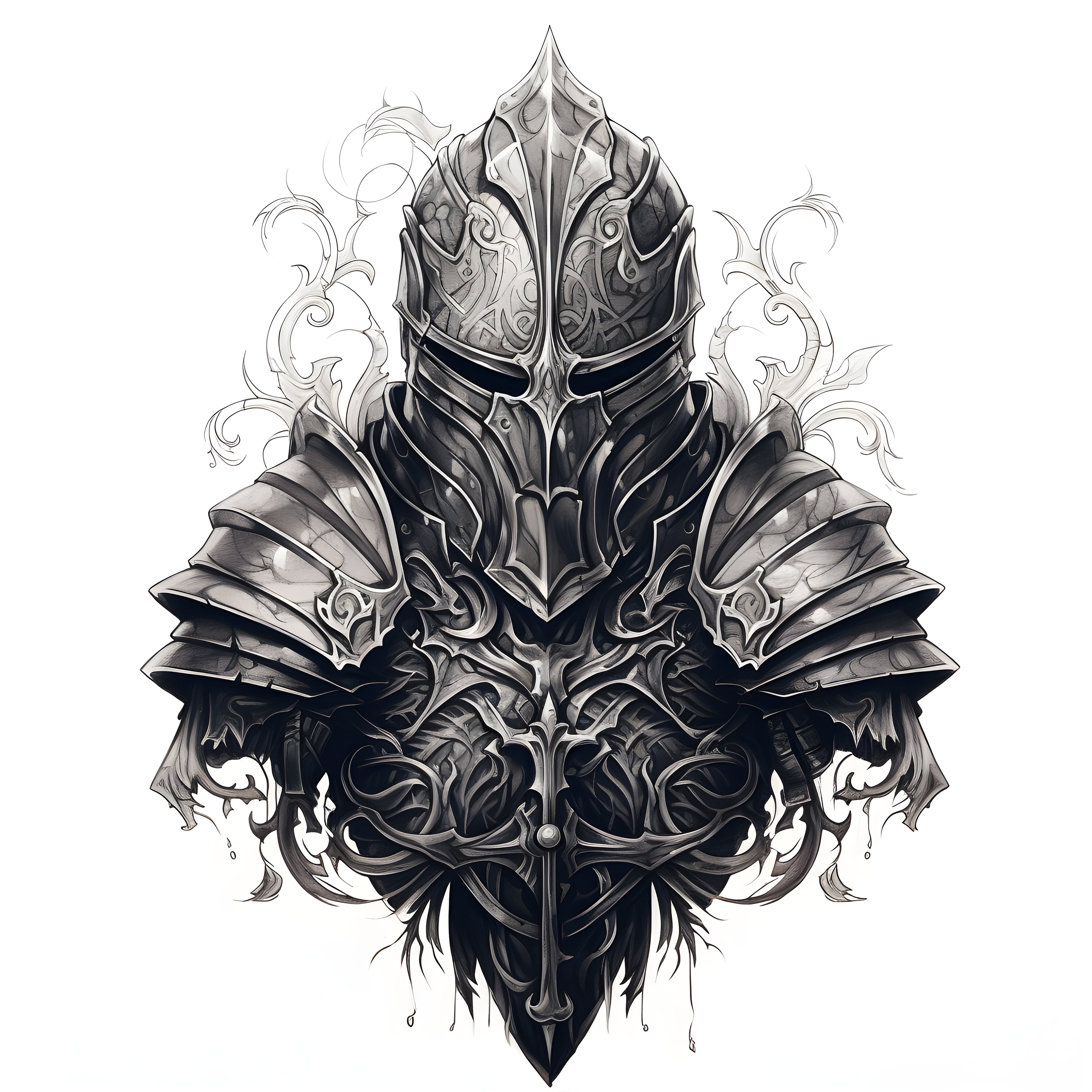 Knight Tattoo Design Download High Resolution Digital Art PNG ...