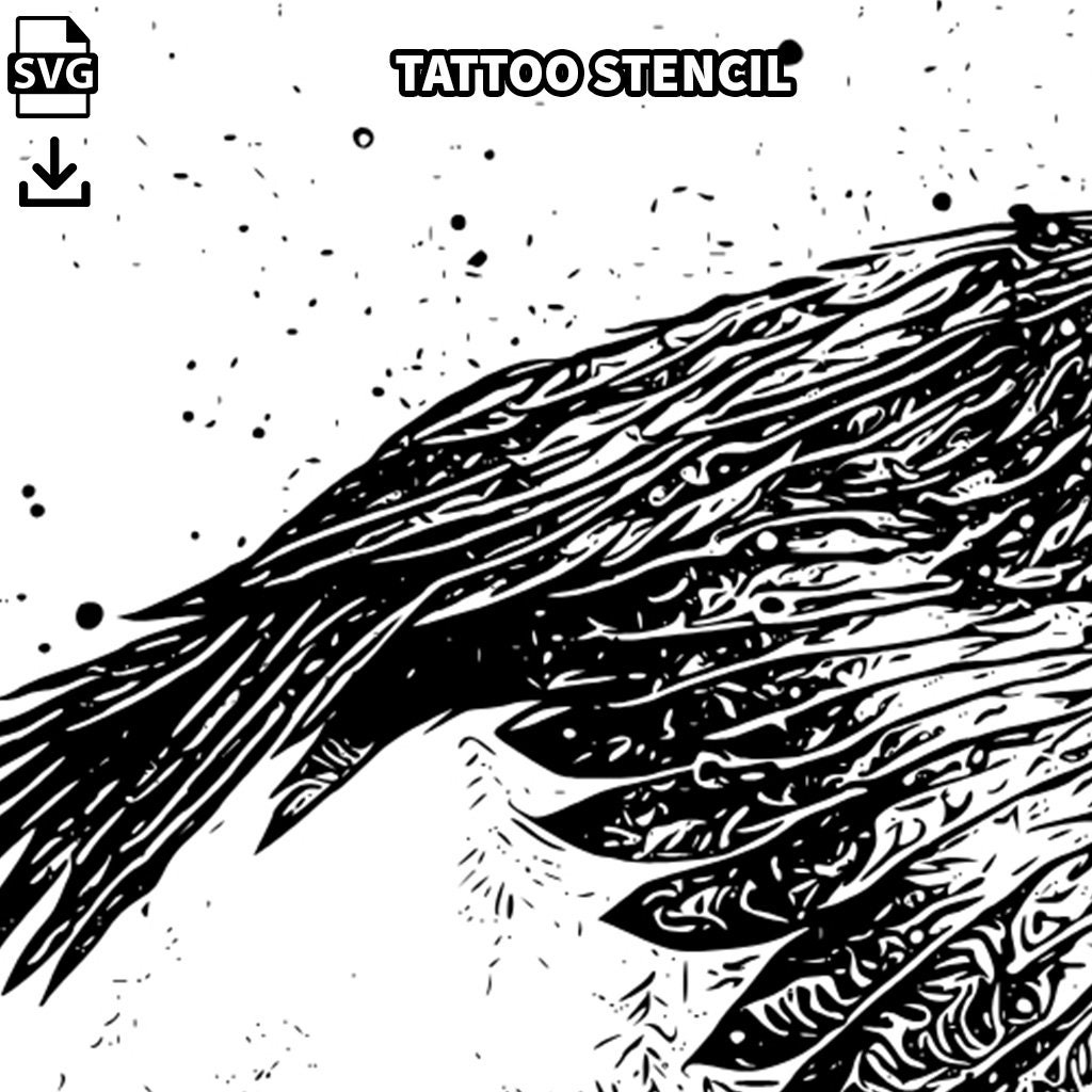 Raven Tattoo Design - Download High Resolution Digital Art PNG ...
