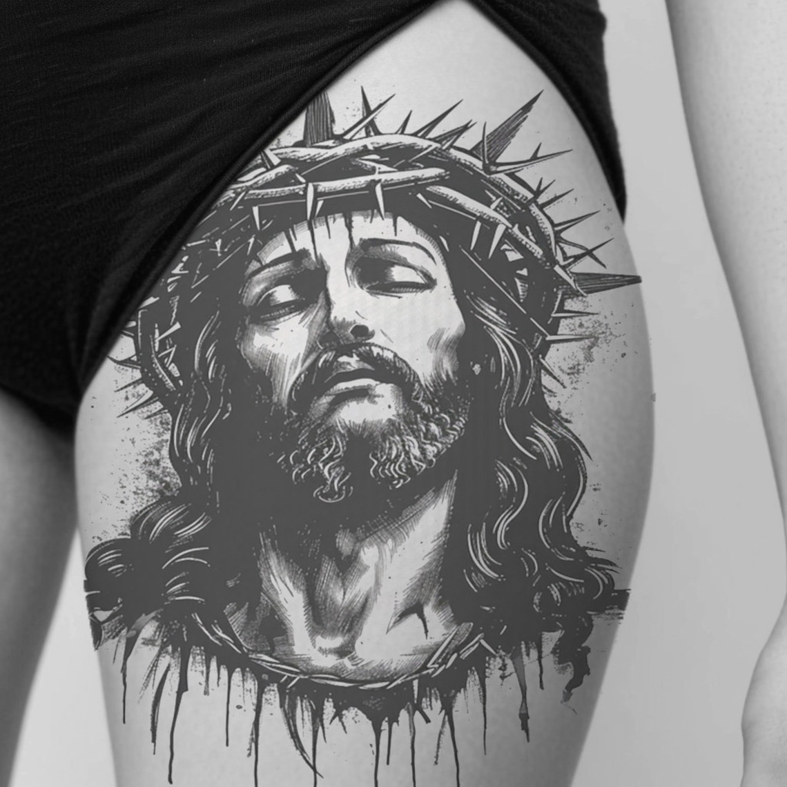 Jesus Christ Tattoo Design Download High Resolution Digital Art PNG ...