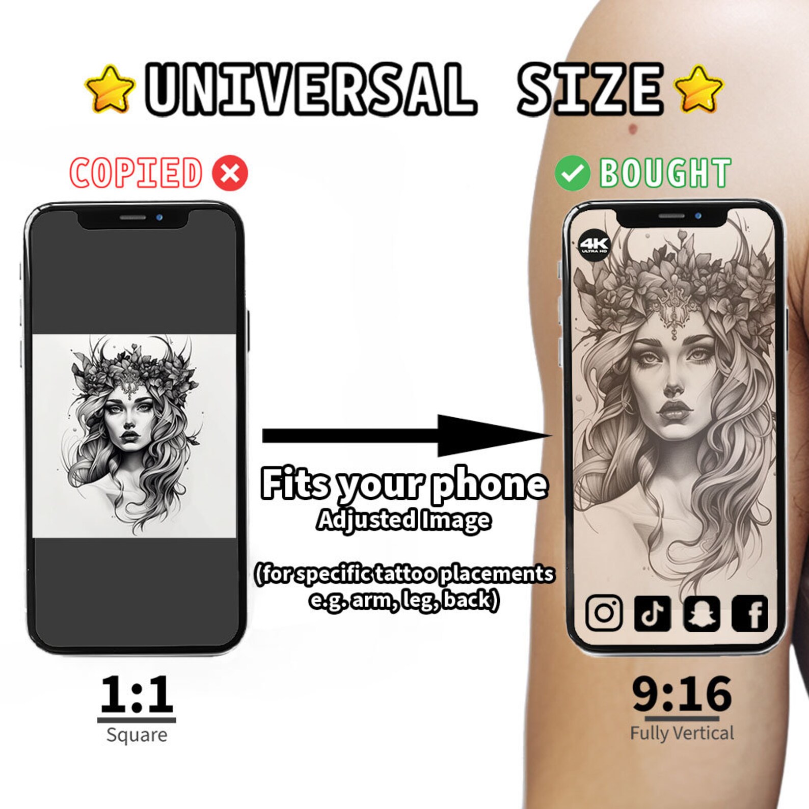 Aphrodite Goddess of Love and Beauty Tattoo White Background Download ...
