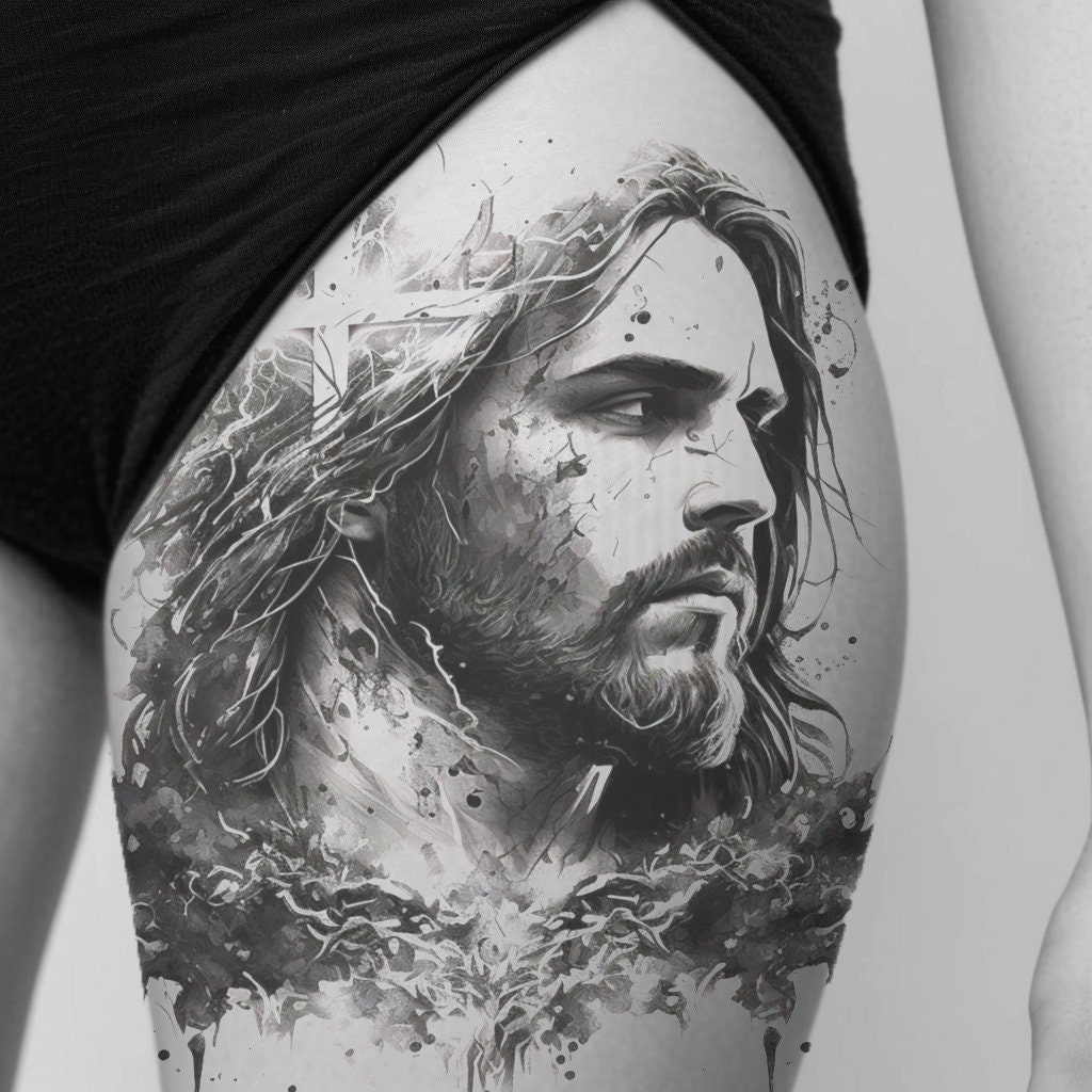 Jesus Christ Tattoo Design Download High Resolution Digital Art PNG ...