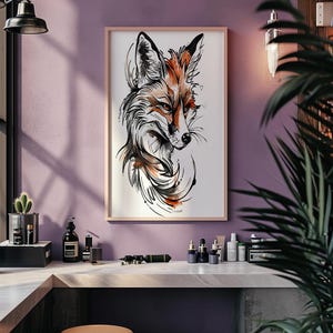 Fox Tattoo Design - Download High Resolution Digital Art PNG ...