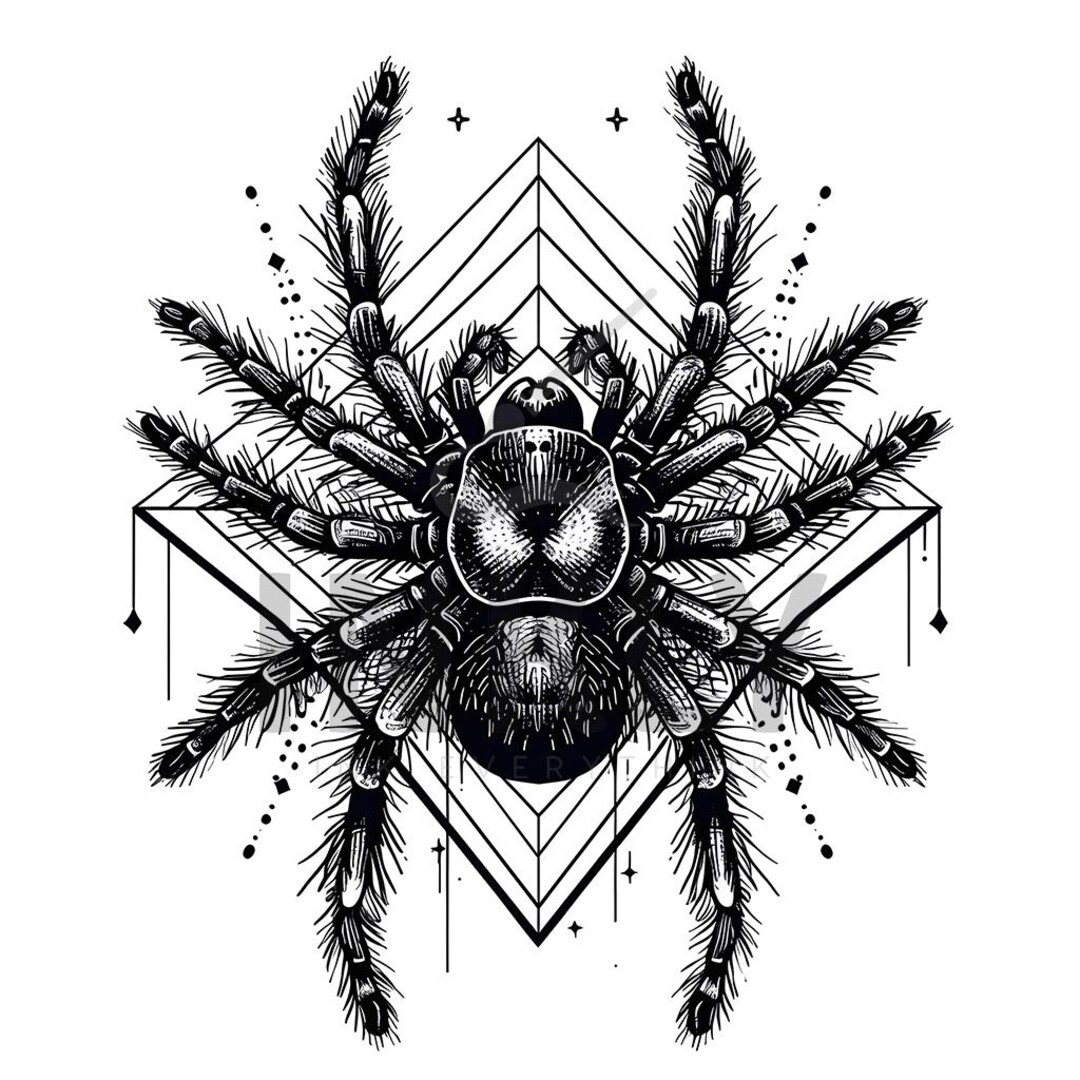 Tarantula Tattoo Design - Download High Resolution Digital Art PNG ...