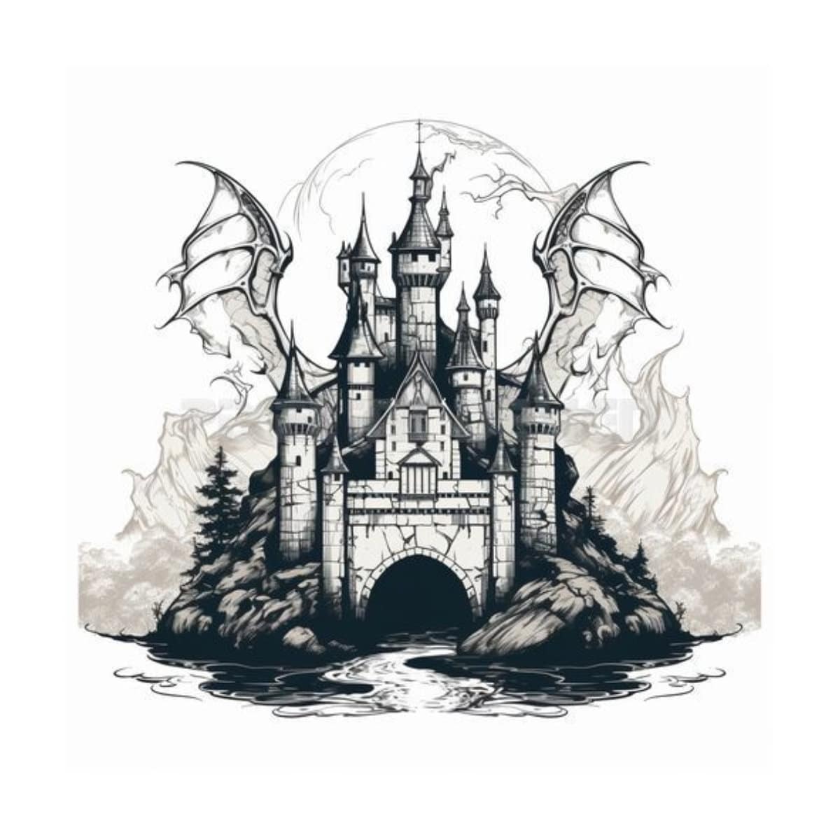 Medieval Castle Tattoos