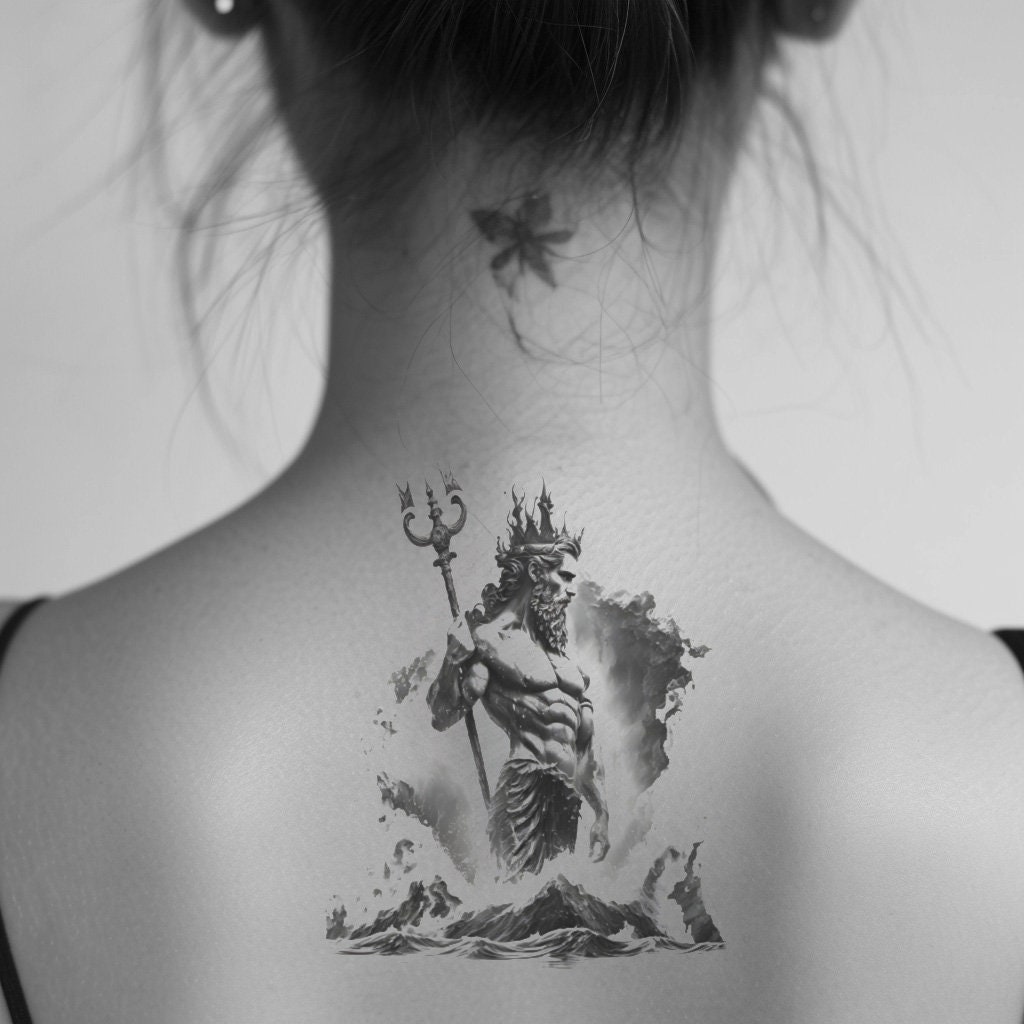 Poseidon Tattoo Design Download High Resolution Digital Art PNG ...