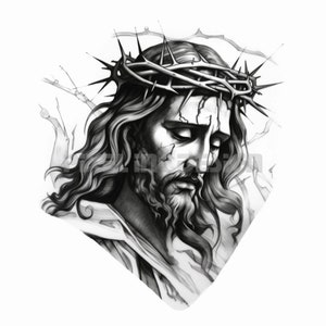 Jesus Christ Tattoo Design - Download High Resolution Digital Art PNG ...