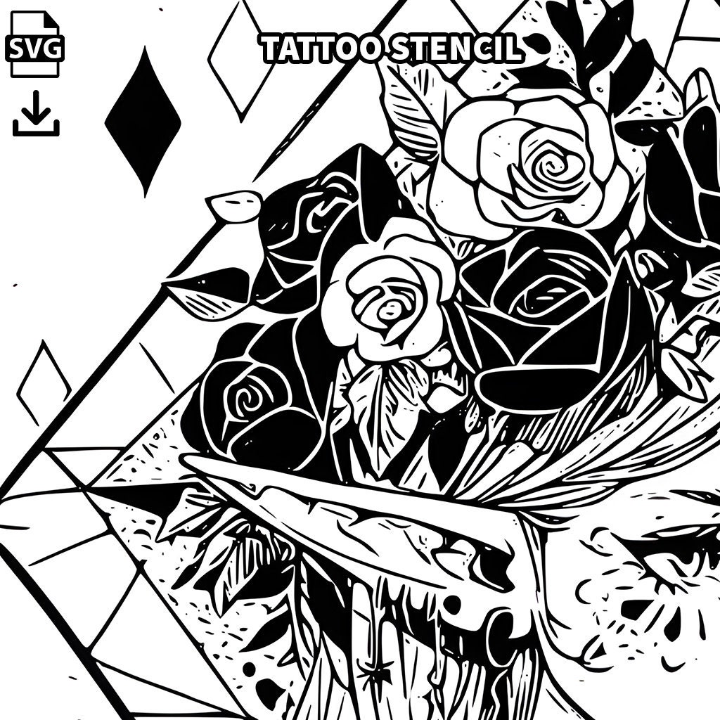 Geometric Elf Tattoo Design Download High Resolution Digital Art PNG ...