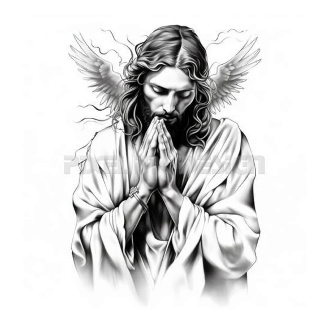 Jesus Christ Tattoo Design - Download High Resolution Digital Art PNG ...