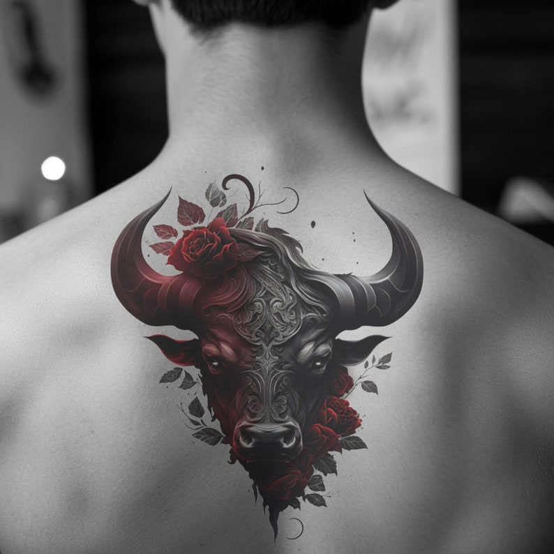 Bull Tattoo Design Download High Resolution Digital Art PNG Transparent ...