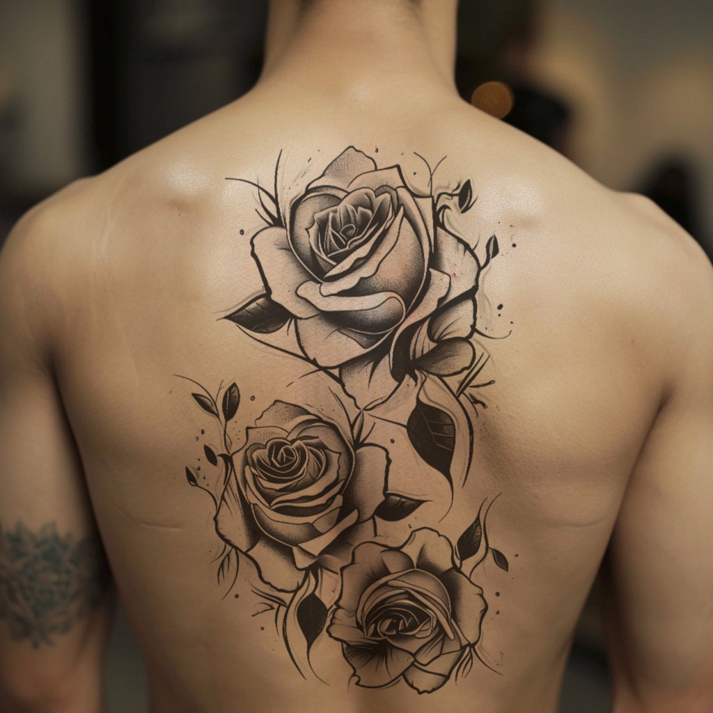 Tattoo Roses Back