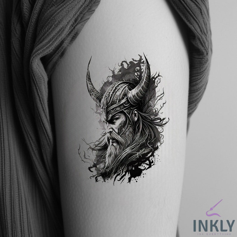 Viking Warrior Tattoo Design - Download High Resolution Digital Art PNG ...