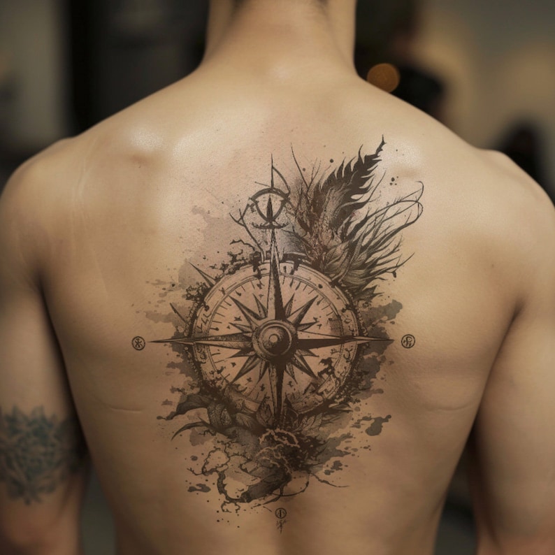 Compass Tattoo Design - Download High Resolution Digital Art PNG ...