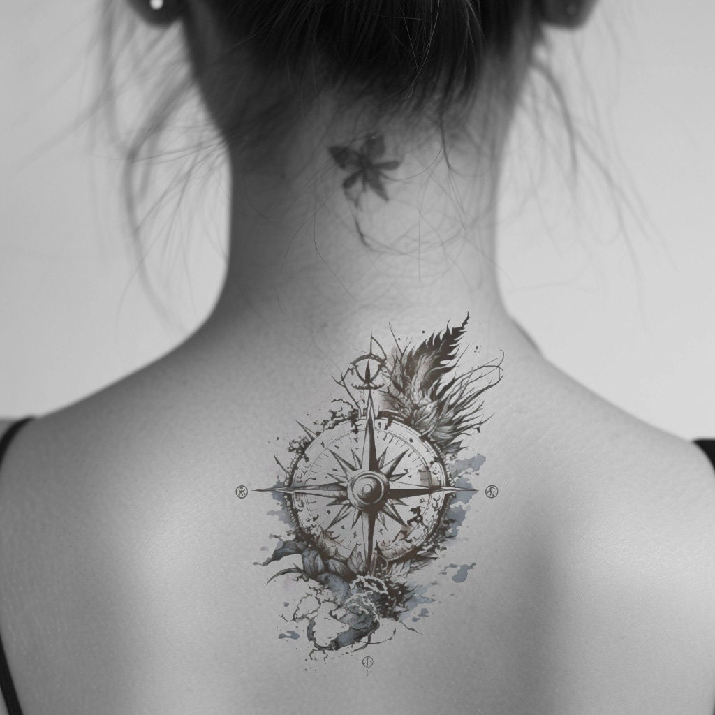 Compass Tattoo Design - Download High Resolution Digital Art PNG ...