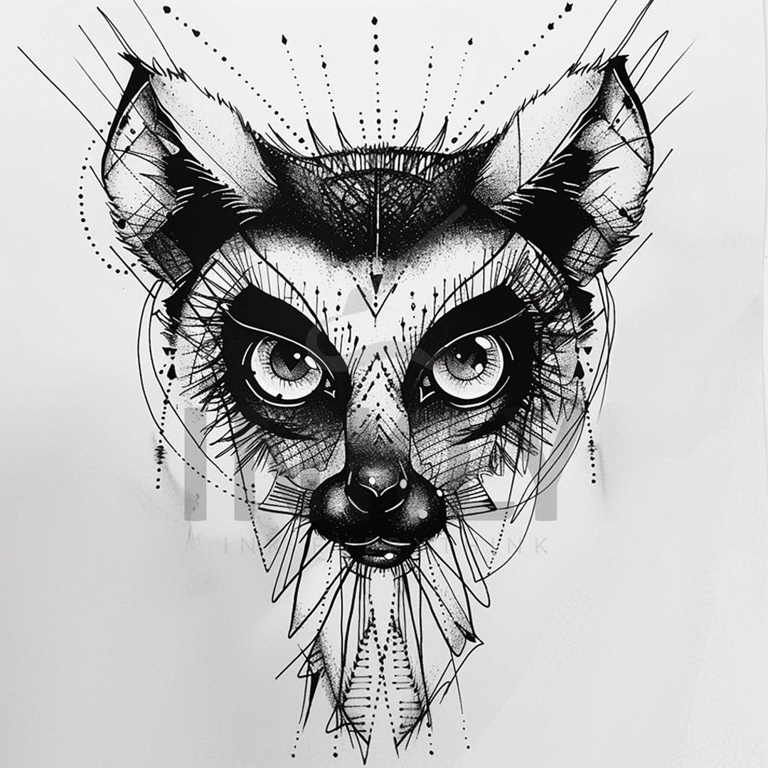 Lemur Tattoo Design: High-resolution Stencil (digital Download) - Etsy