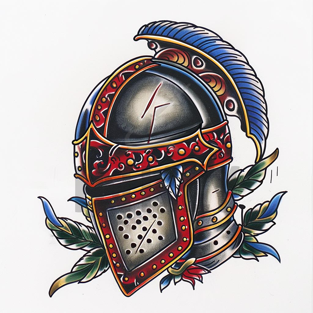 Knight Helmet Tattoo Designs 8 Best Knight Tattoo Designs: Legendary