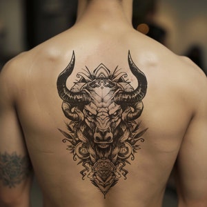 Minotaur Tattoo Transparent Background Download High Resolution Digital ...