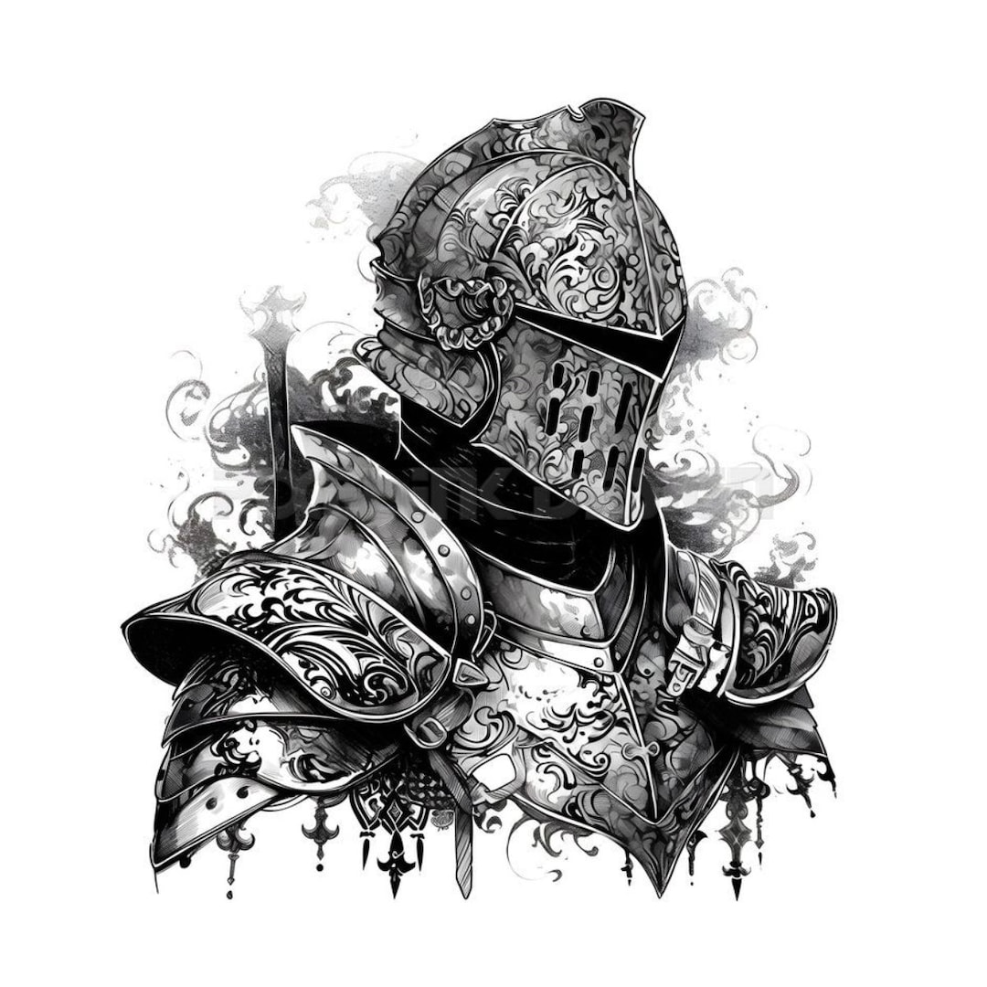 Knight Tattoo Design - Download High Resolution Digital Art PNG ...