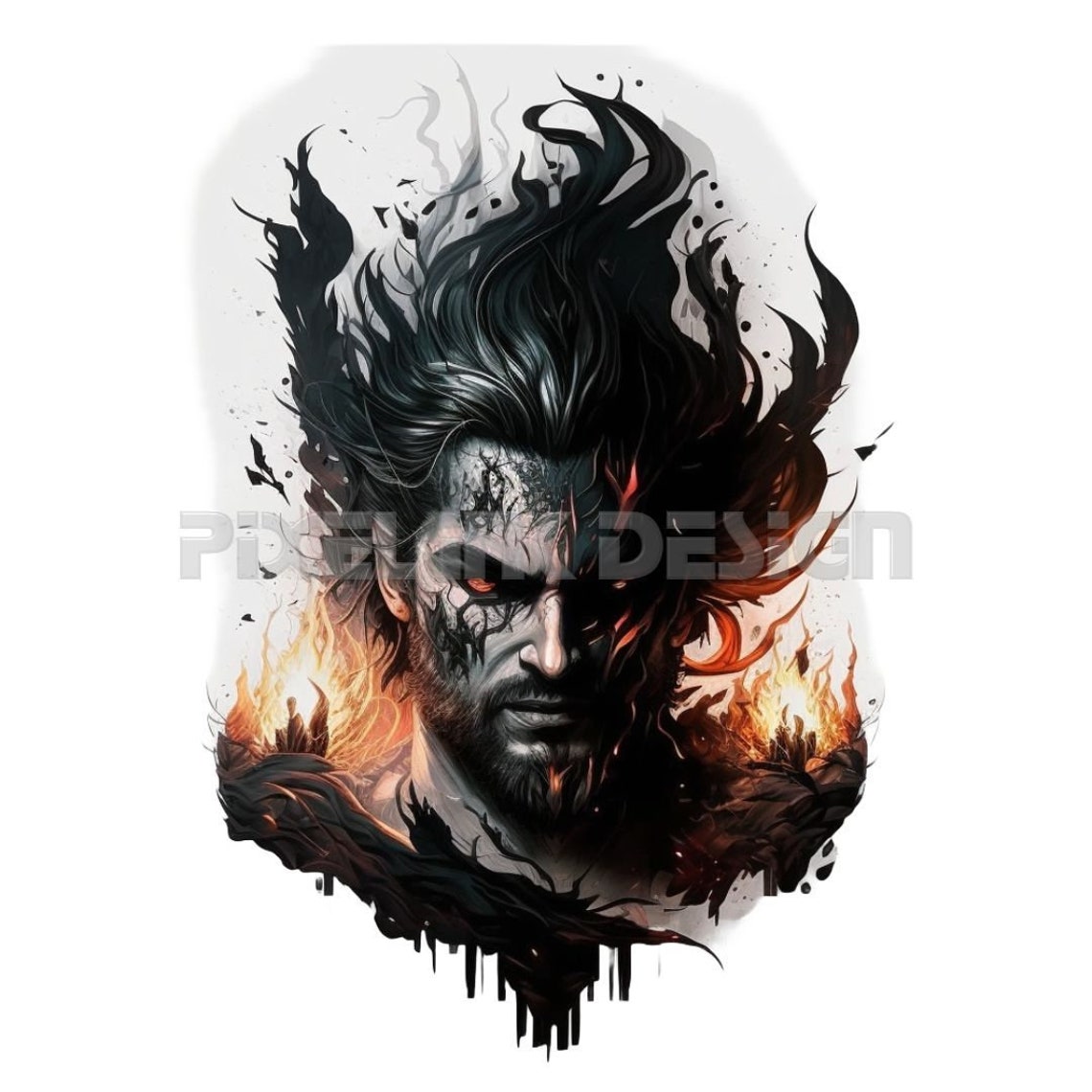 Hades Tattoo Design Download High Resolution Digital Art PNG ...